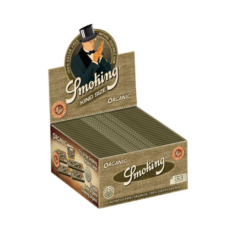 SMOKING ORGANIC KING SIZE ROLLING PAPERS X50 Stk smoking-organic-king-size-rolling-papers-x50-stk